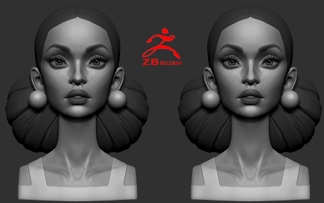 ZBrush人物建模教程!讲解高冷御姐如何制作全流程教学,详细讲解雕刻...
