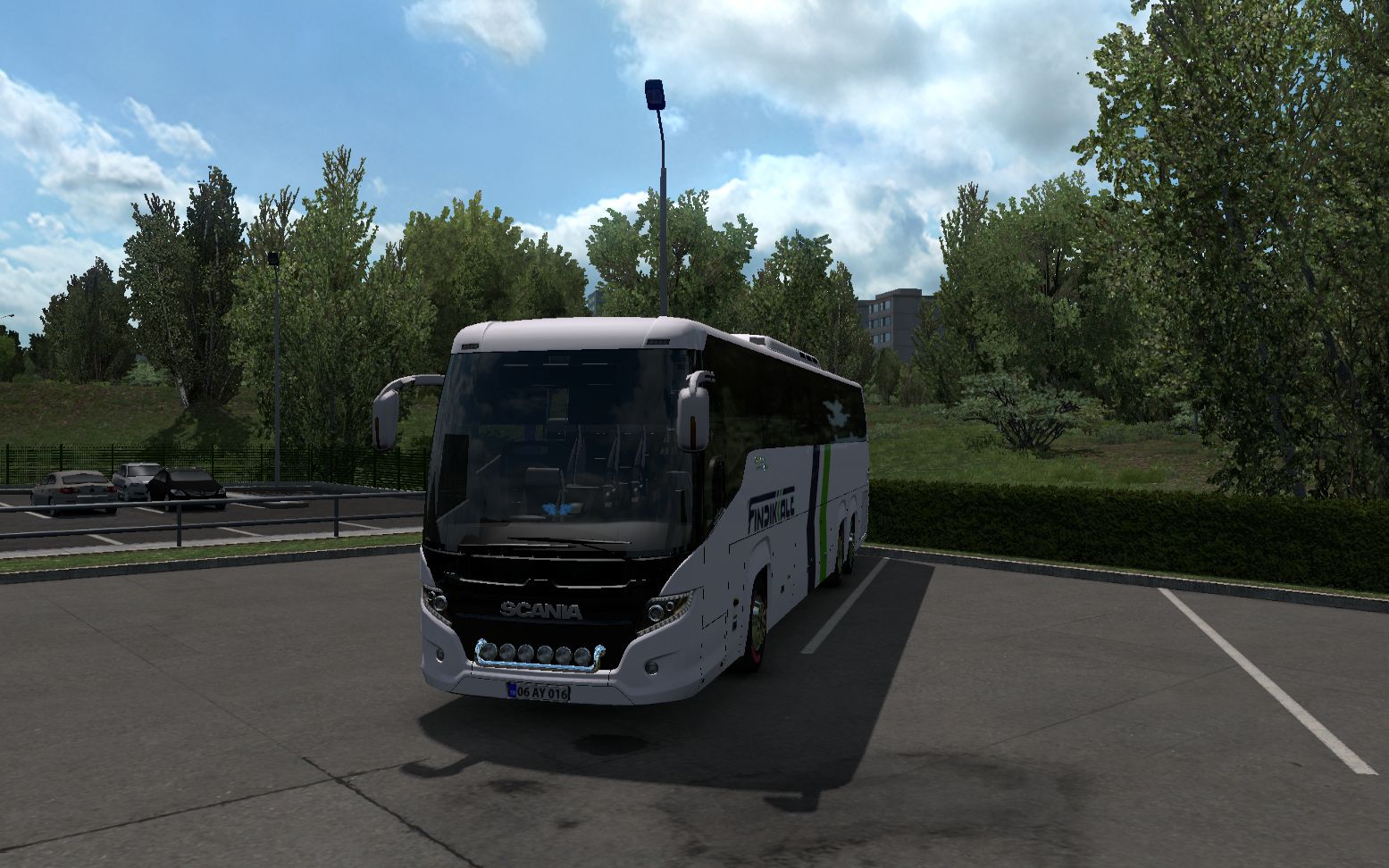 【欧洲卡车模拟2】试驾Scania斯堪尼亚旅游巴士最新V1.6版MOD-...