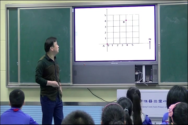 ...数学下册《1、用方向和距离描述位置》-江老师优质课公开课教学视频