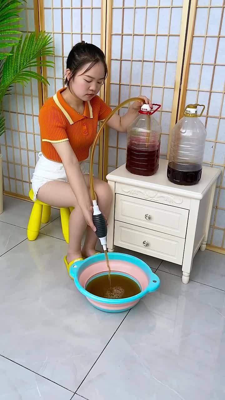 有了这个抽水管,鱼缸换水简单多了!好物推荐