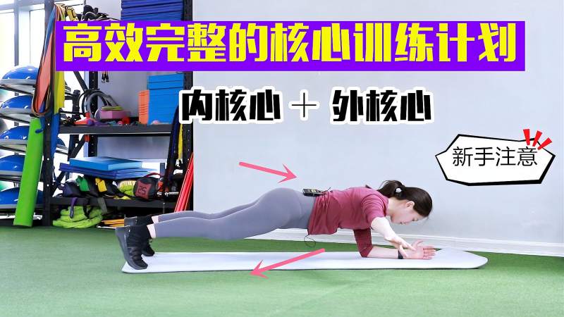 新手入门完整核心训练计划,锻炼侧腰+马甲线+瘦小腹,简单高效