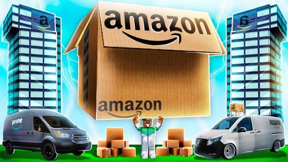 Roblox快递员模拟器:用无人机送快递太爽了!小飞象解说