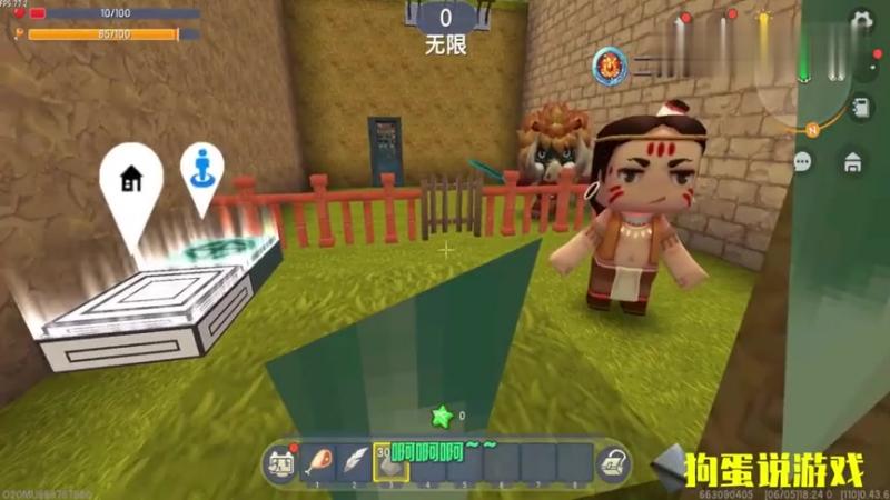 迷你世界:二狗子和狗蛋玩解密,一只蜘蛛被野人坑了