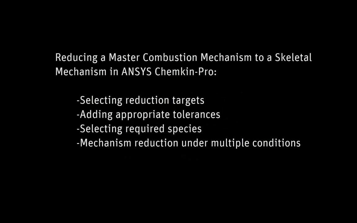 ANSYS2019 Chemkin-Pro-机理简化教程