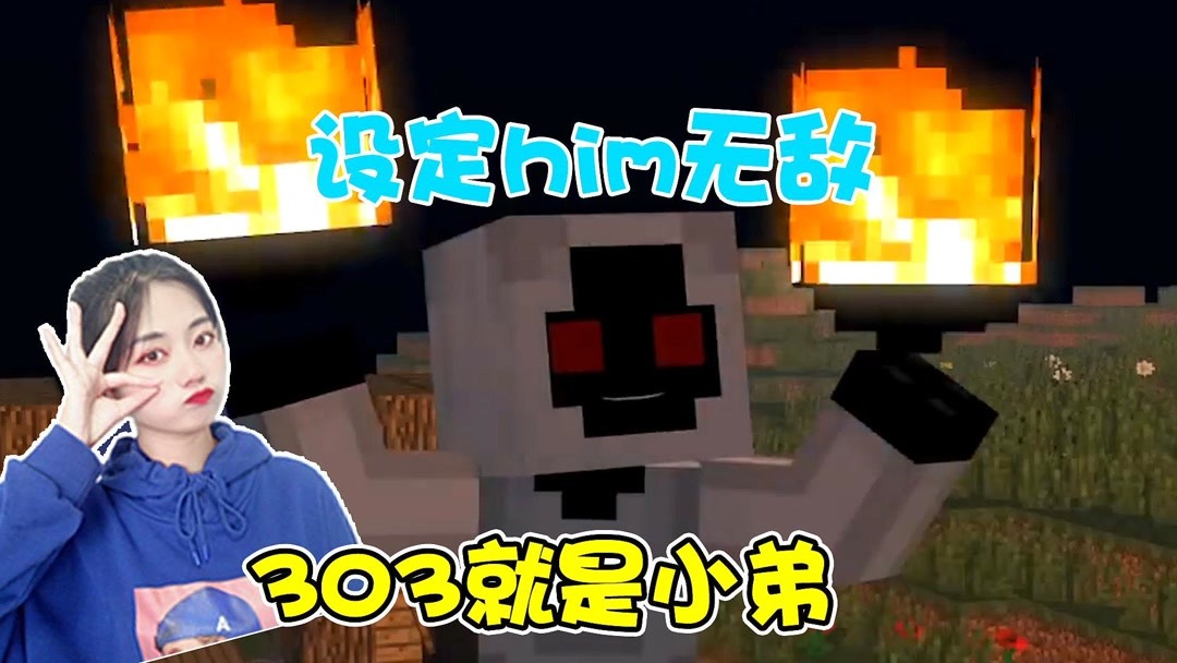 我的世界:实体303比him强?这明显不符合设定啊!