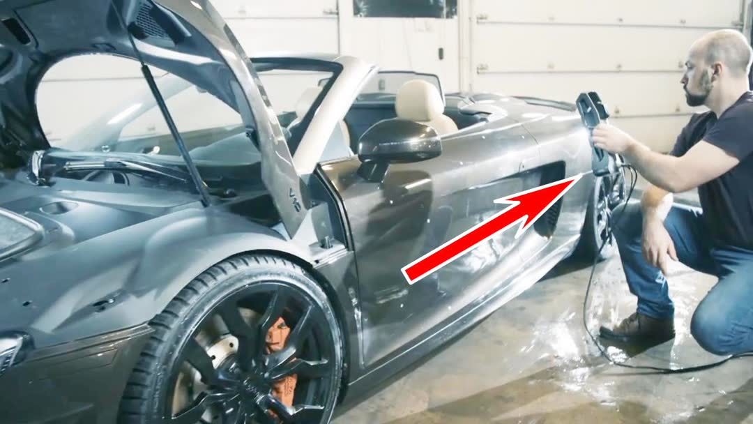 超精准的扫描仪,汽车部件扫一下就能快速建模,用3D打印复制出来