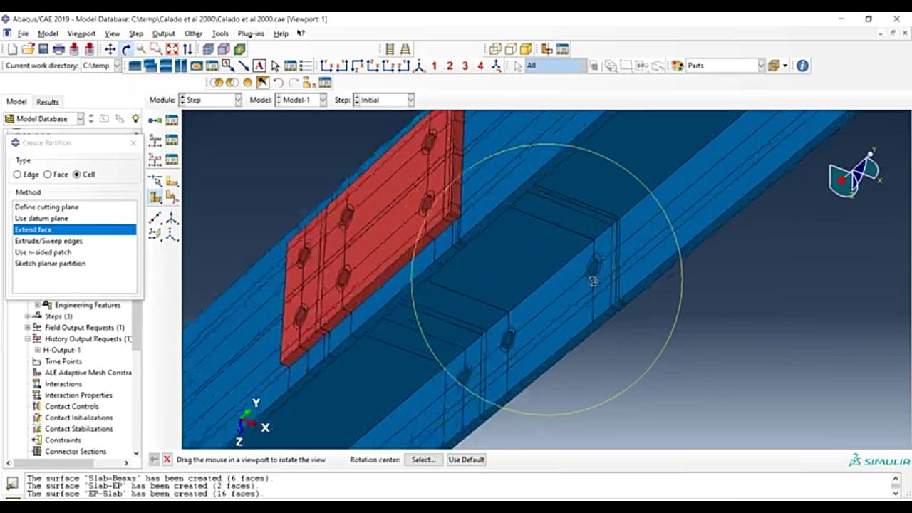 Abaqus教程19(Part14) – 钢-混凝土组合结构连接部分仿真分析(平面...
