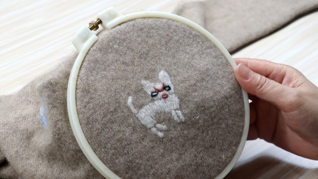 衣服破洞缝补新方法,美观又简单,针法看一遍就会