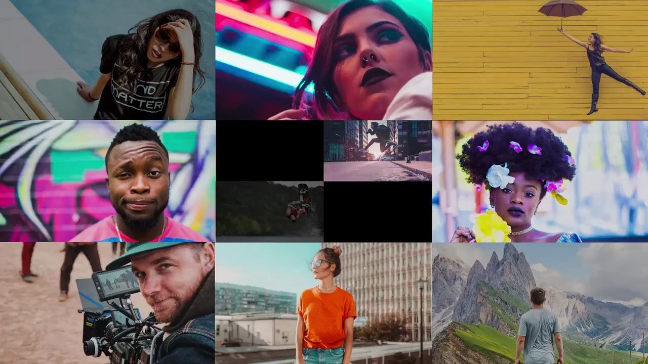 【免费】Pr全屏标题排版模板 10组现代时尚动画文本 Pr模板字幕