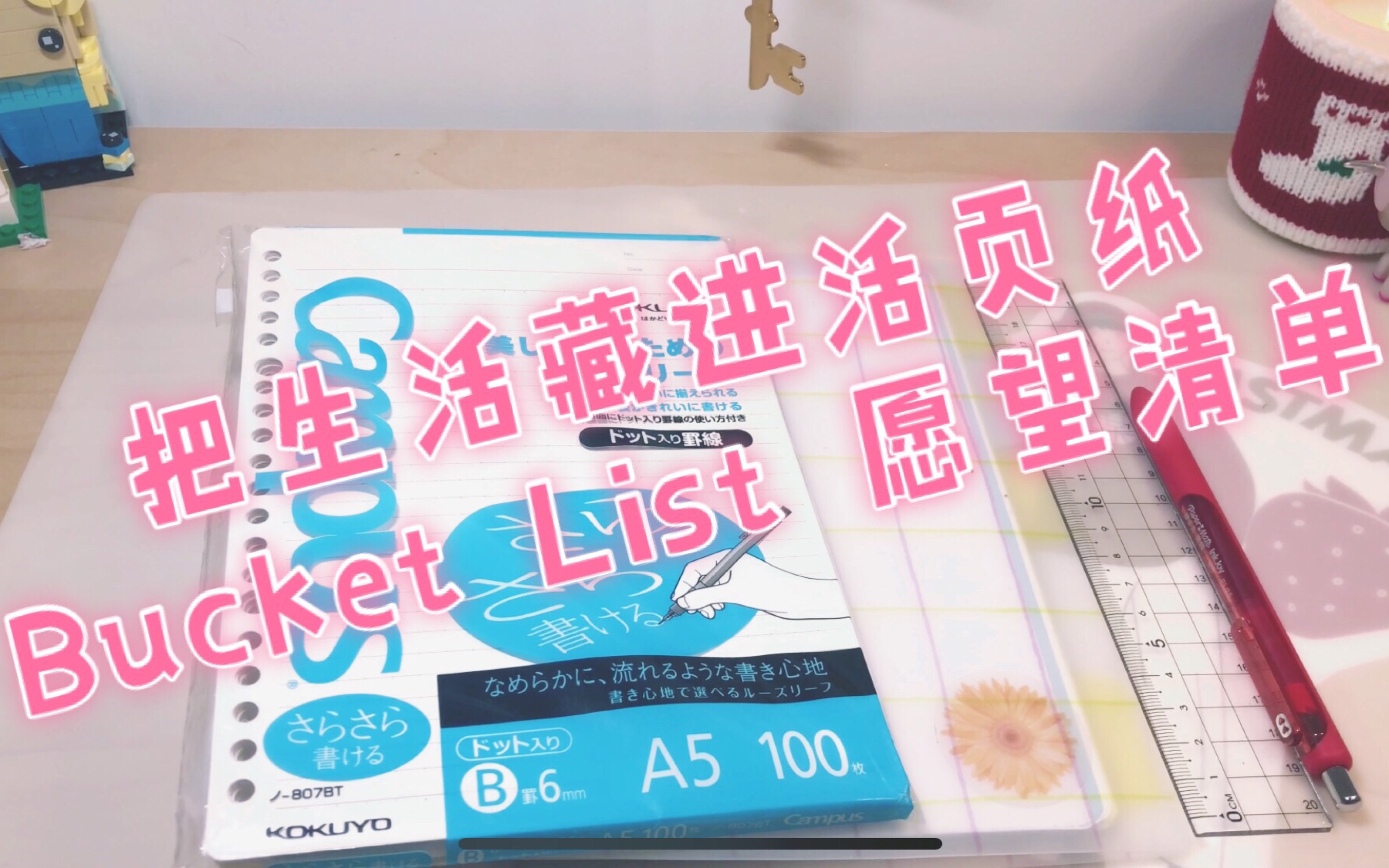 ...把生活藏进活页纸Bucket List 愿望清单/目标清单/活页纸用法/立个flag