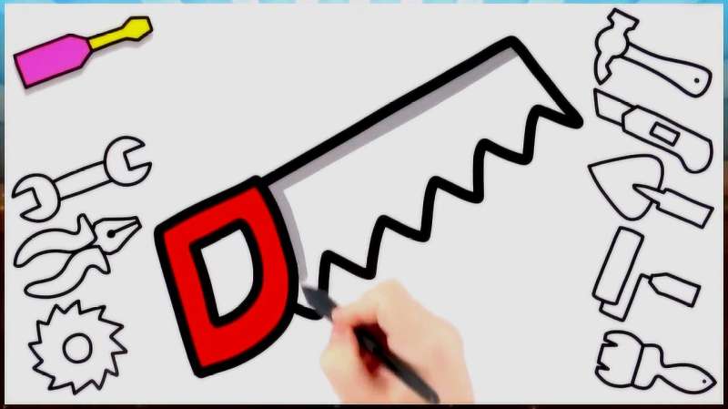 儿童简笔画一起来画各种小工具