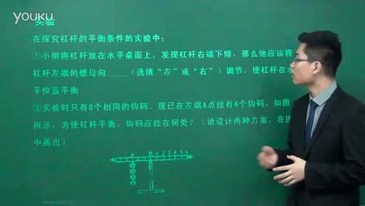 初中物理 探究杠杆的平衡条件实验 001