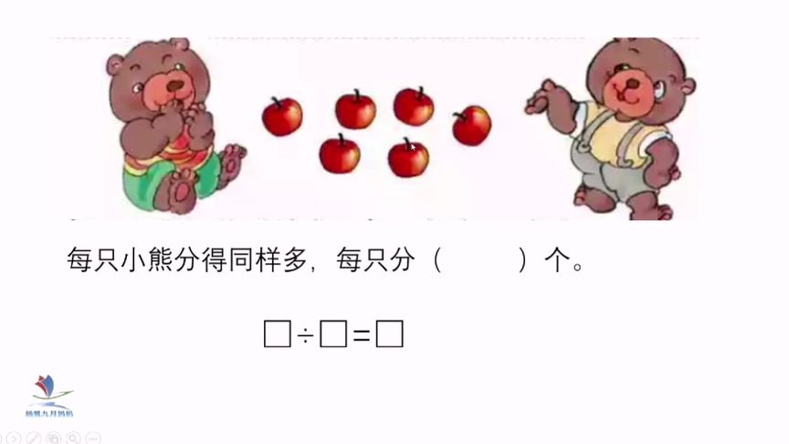 二年级。除法的含义及除法算式的写法和读法。