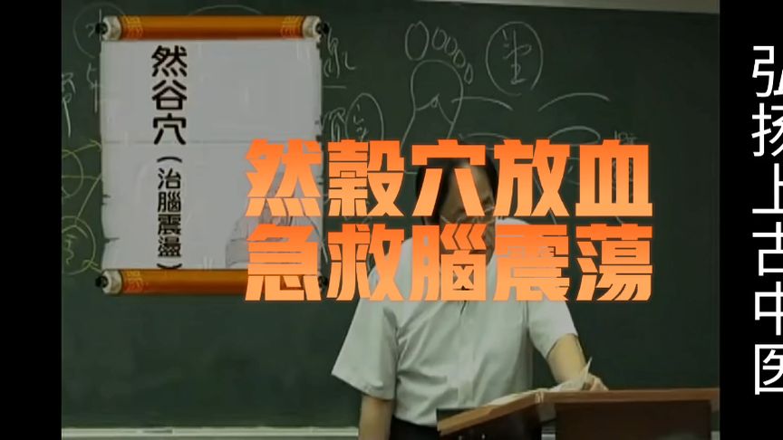 急救脑震荡从然谷穴放血