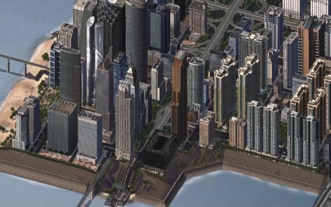 模拟城市4 重庆地形超大城建展③