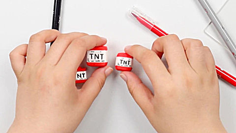 手工粘土DIY:彩泥黏土制作我的世界TNT炸弹