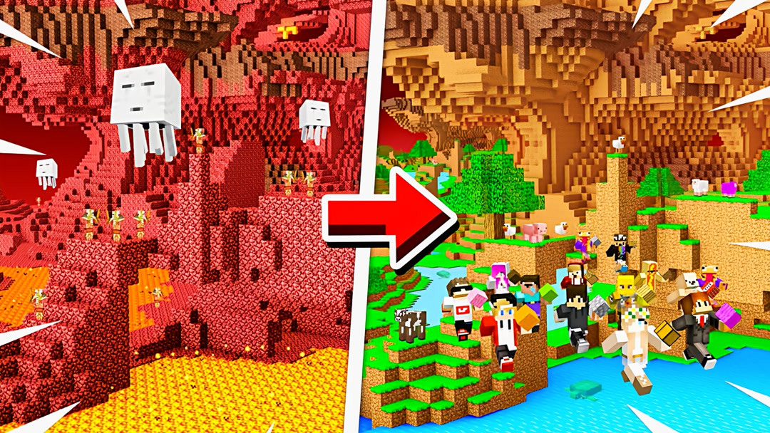 我的世界之《我的一年》18:地狱堡垒遇到鬼打墙,我在原地转圈?