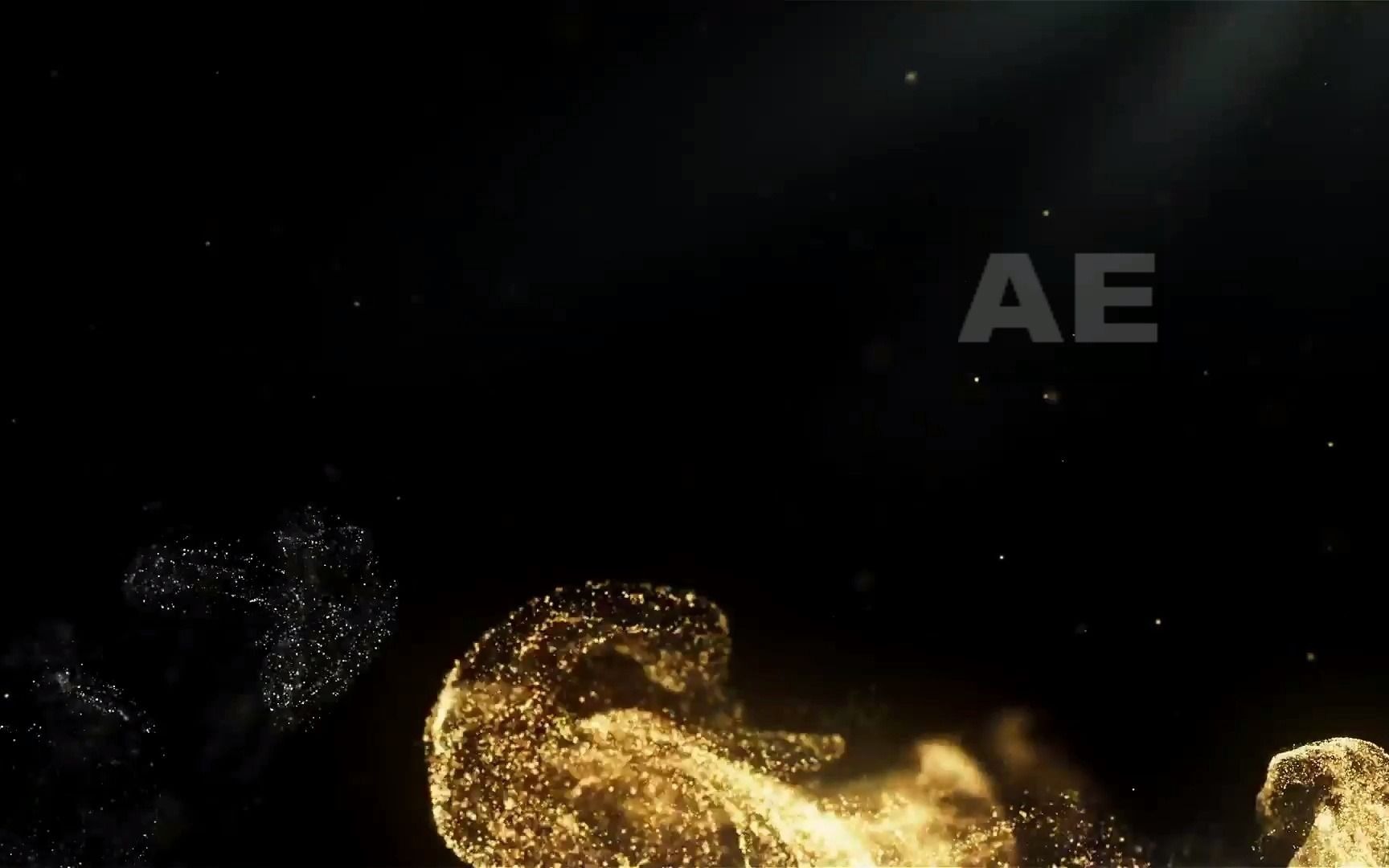 ae片头 z319 震撼大气金属粒子流动文字标题字幕2021企业年会宣传片...