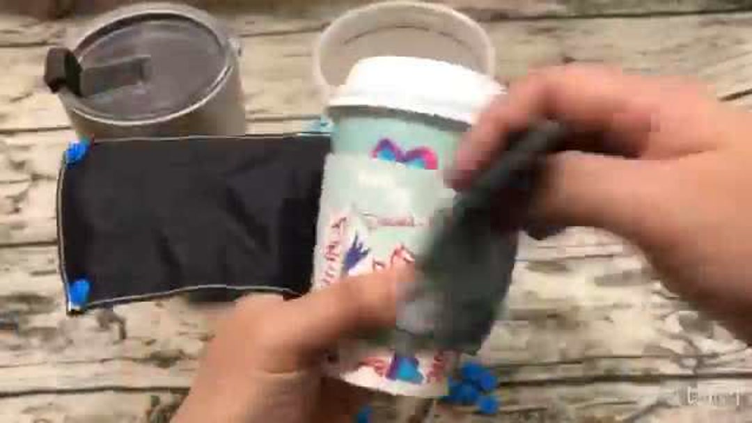 巧手制作 环保手提杯套实用款