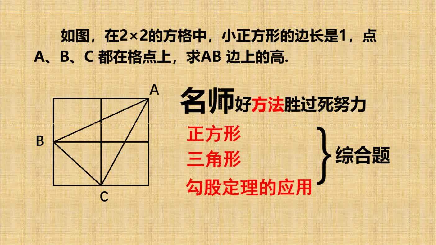 八年级数学下册,正方形和勾股定理...