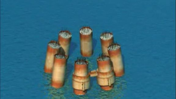 #学习 钢管打入桩工艺动画