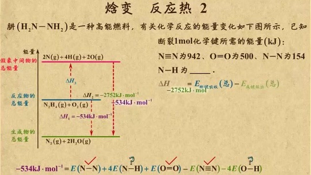 焓变 反应热 习题课2