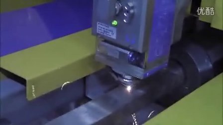 fiber laser profile cutting 光纤激光方管直切