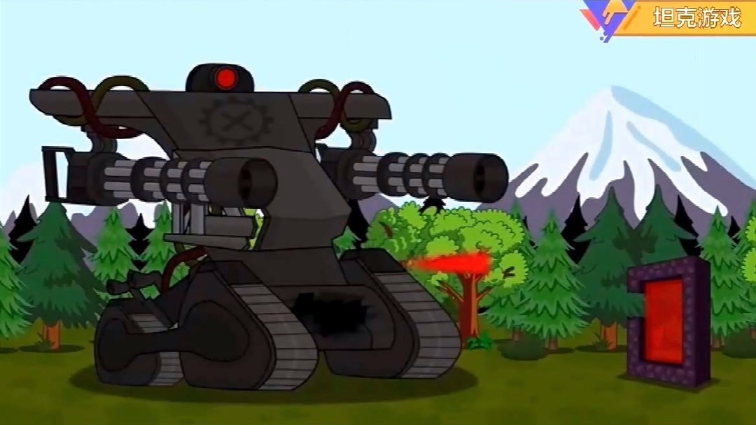 坦克世界动画片:碾压坦克意味着不同的战争