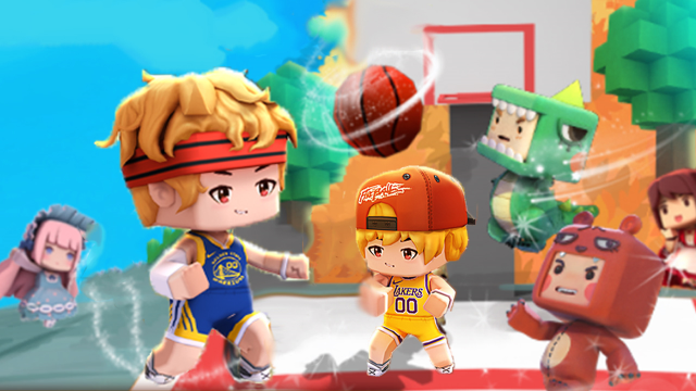 迷你世界生存奢华篮球场地,3v3篮球赛打的火热