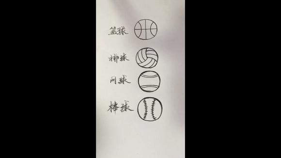 简笔画你喜欢的运动