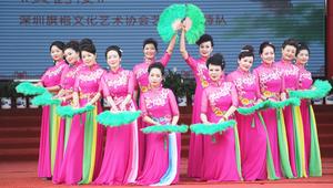 深圳旗袍协会艺术团模特队在第二届深圳国际旗袍文化节旗袍秀表演