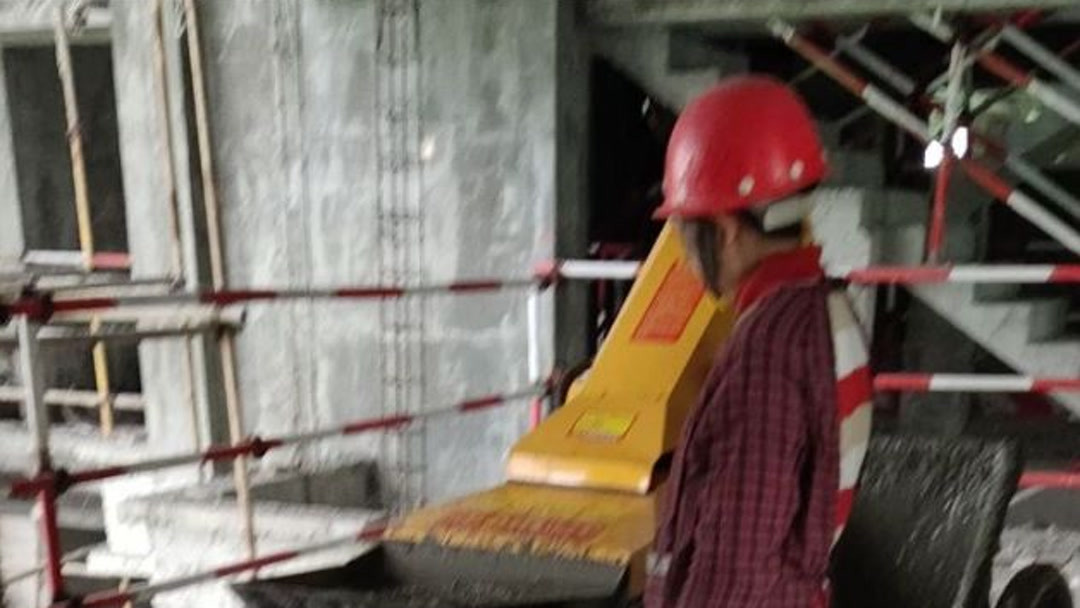 这款二次构造柱泵 效率高速度快 体积小 移动方便 每小时可以输送6立方