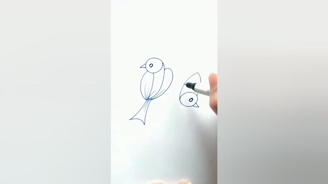 用6和9画简单的燕子#简笔画简笔画 。