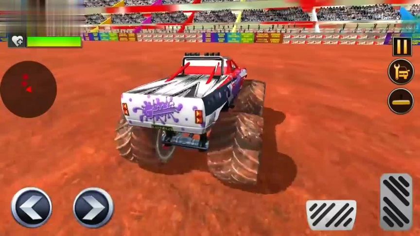 驾驶怪兽皮卡赛车表演小游戏