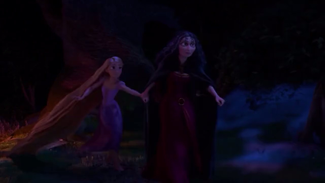 长发公主,再次精分,同时扮演女巫和乐佩,配动画片很好玩