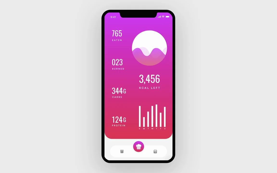 Adobe XD 制作健身饮食应用交互原型设计