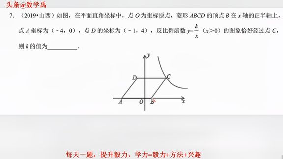 每天一题-2020.12.11九年级数学(上):反比例函数4