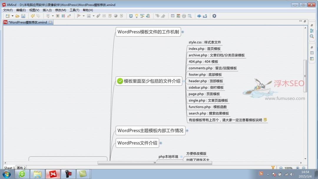 WordPress模板修改视频教程第二课:WordPress模板文件介绍