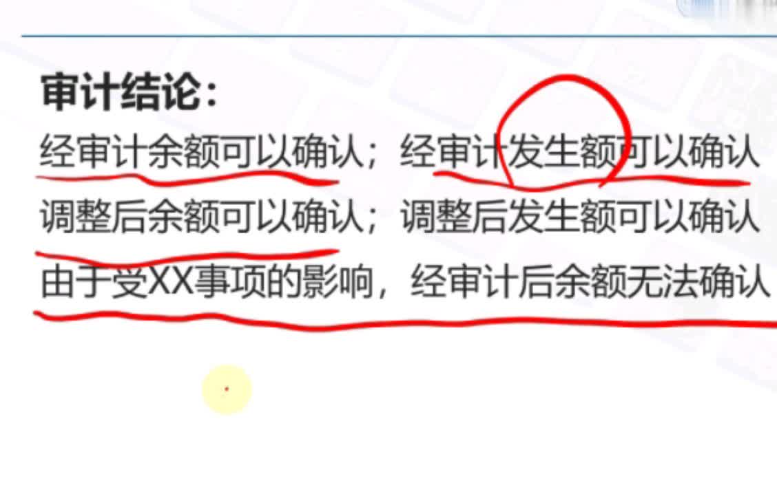 2023年审计实习之手把手教你写审计说明及审计结论
