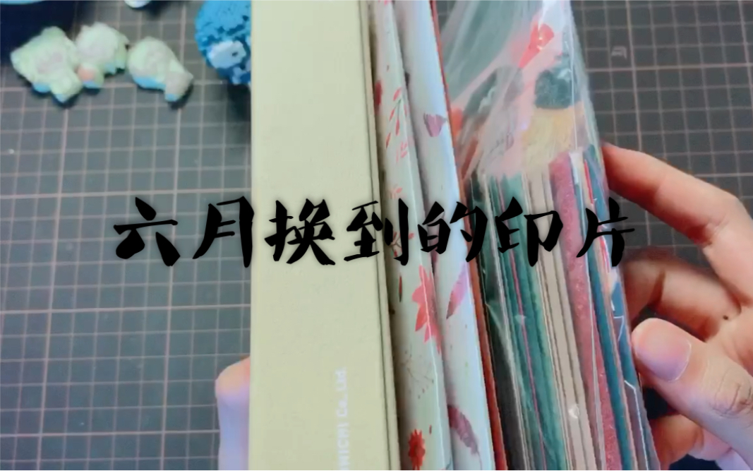 【橡皮章】六月换到的印片塞相册!
