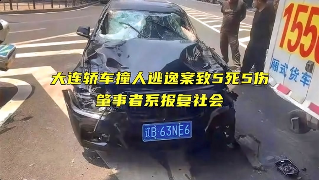 大连轿车撞人逃逸案致5死5伤,肇事者系报复社会