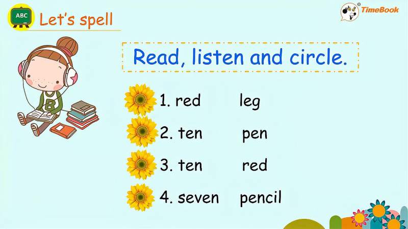 三年级下册英语第二单元Part A课文讲解Let's spell