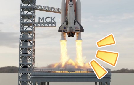 NASA火箭终于发射啦(但是在blender里)