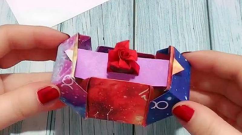 用纸折的戒指盒,女朋友会喜欢吗?
