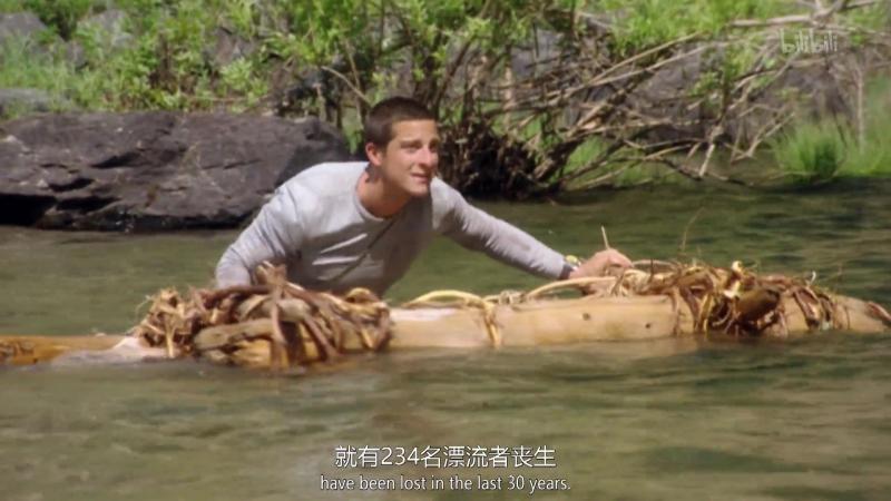 荒野求生:木筏非常结实,贝爷炫酷的玩起了漂流