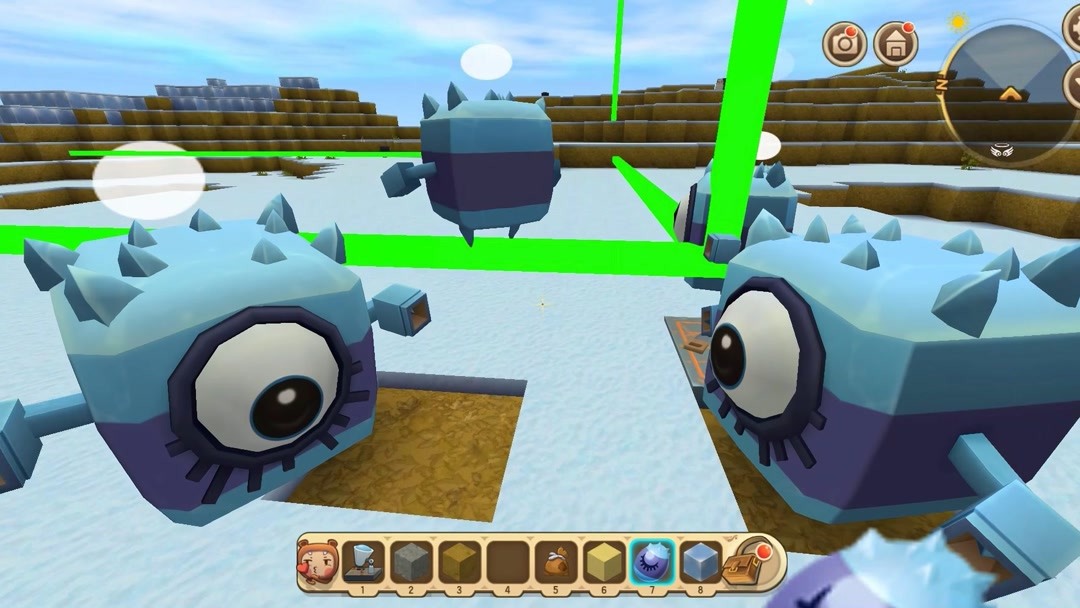 迷你世界:小沫用模型工作台做出武器给萌眼咚咚