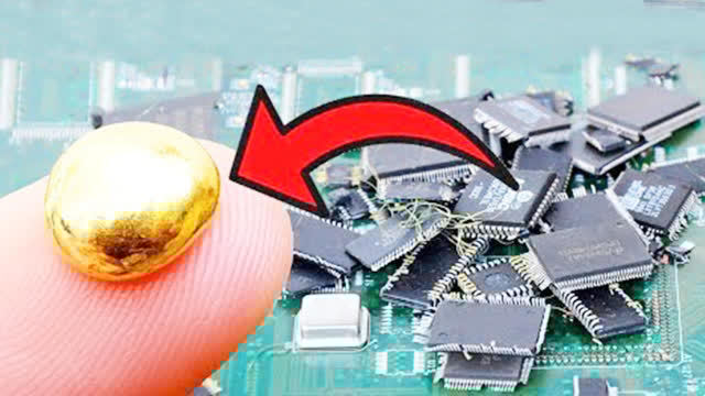 老外趣味实验,1吨旧手机能"提炼"多少黄金?!