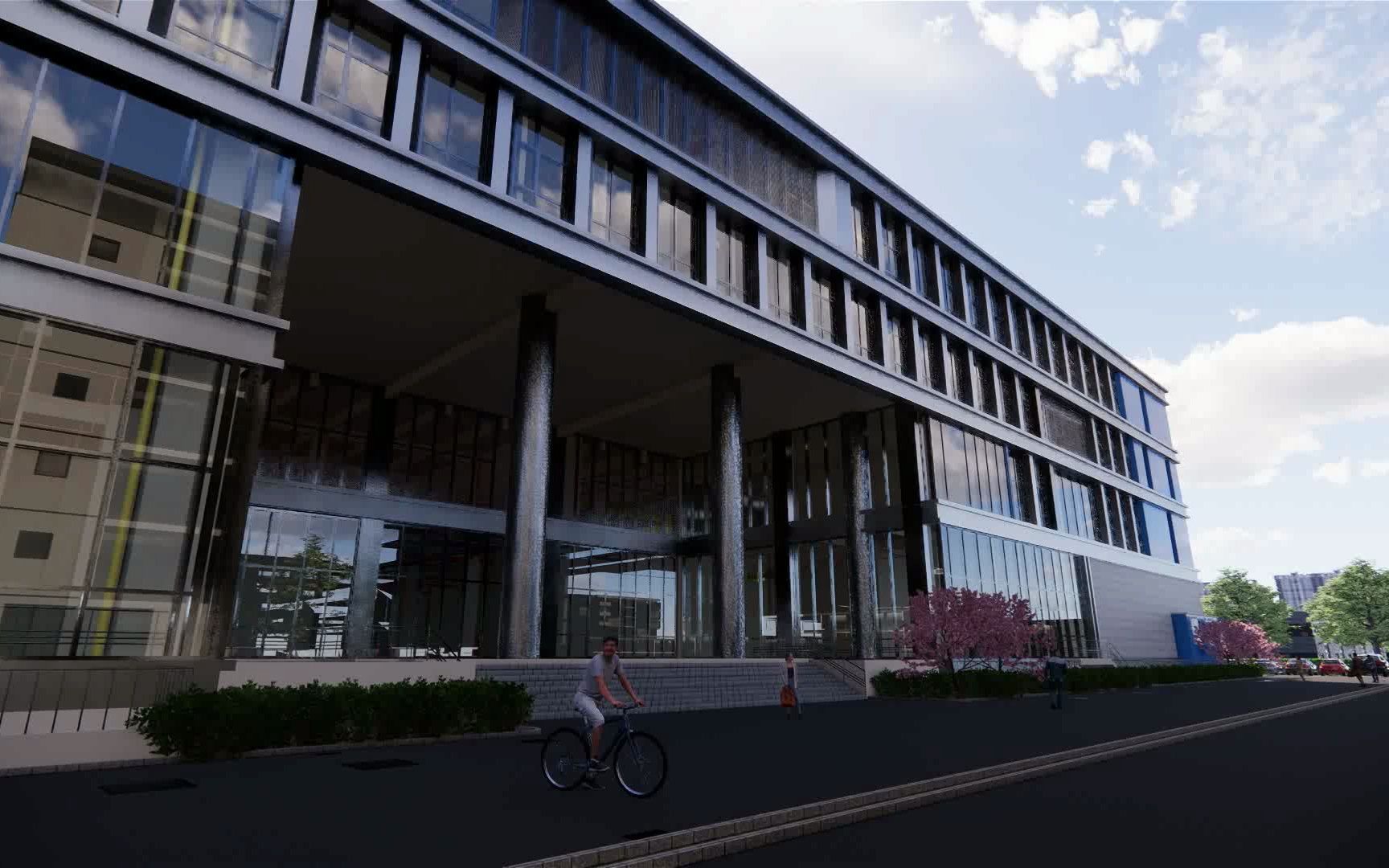 BIM建筑信息模型——泰山路599号工业厂房二期项目漫游观赏