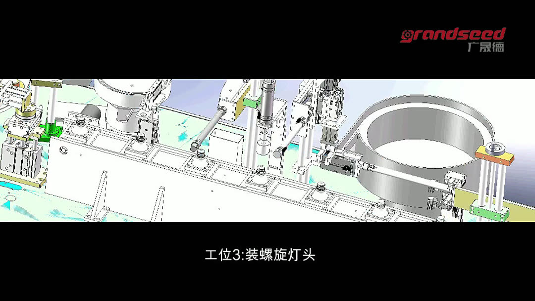 球泡灯全自动生产线工作流程