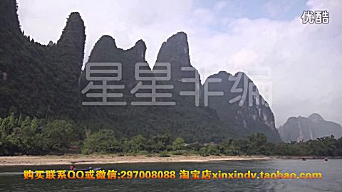 W596 广西桂林山水漓江阳朔城市航拍宣传片高清实拍视频素材